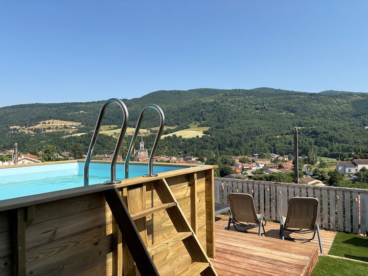 La Favorite Villa Avec Piscine - Vue Panoramique - Ardèche