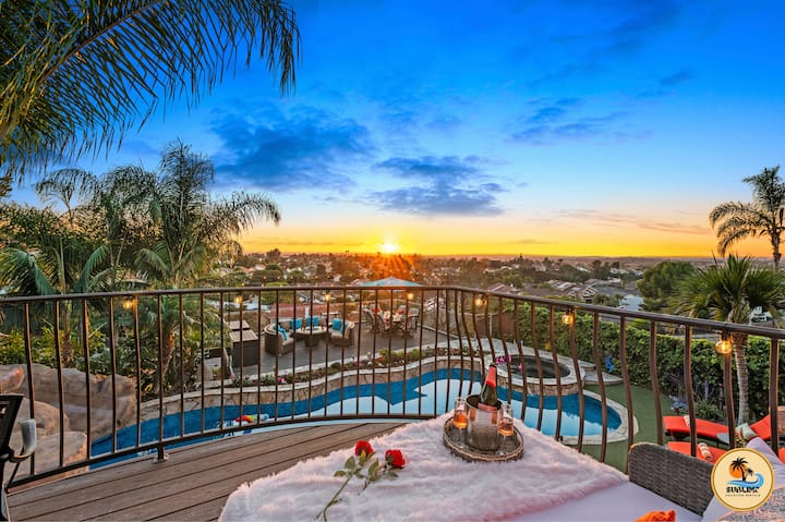 Slide Into Paradise – Pool, Spa & Stunning Views - San Diego, CA