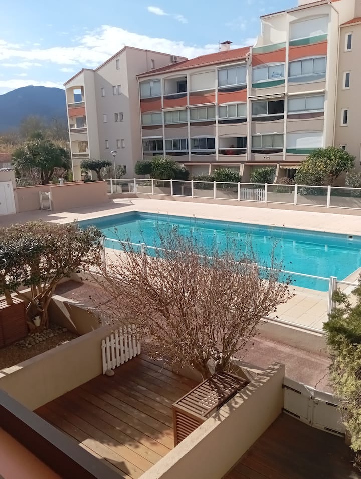 Studio 4p Plage Piscine Parking Wifi - Argelès-sur-Mer