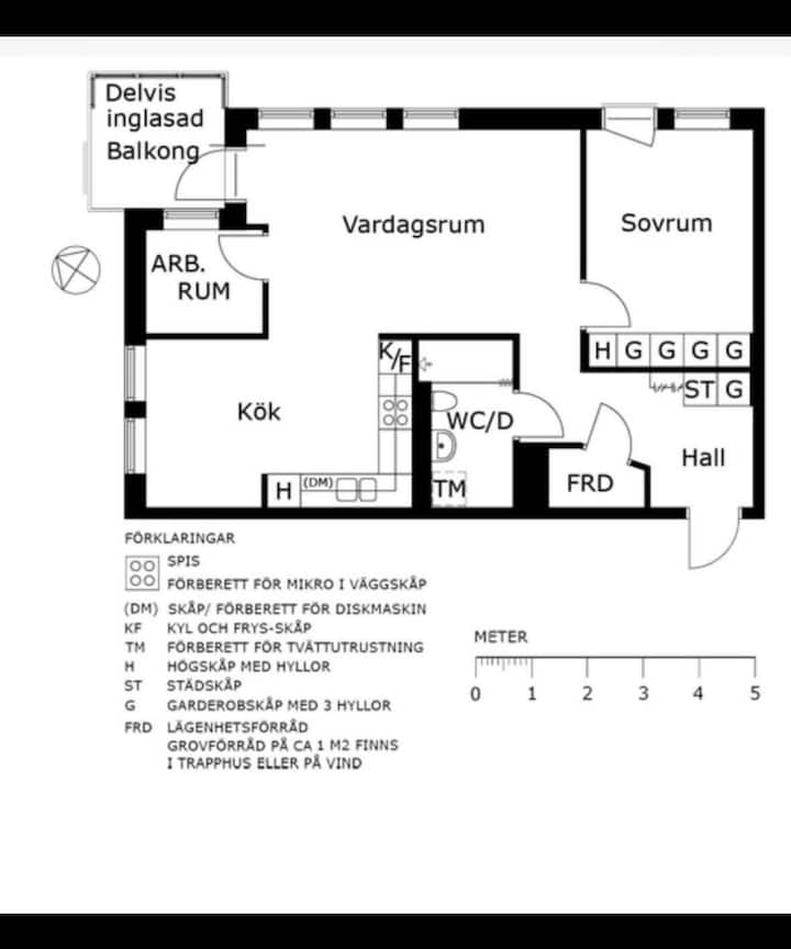 Stor Omöblerad Lägenhet - Stockholm-Arlanda Airport (ARN)