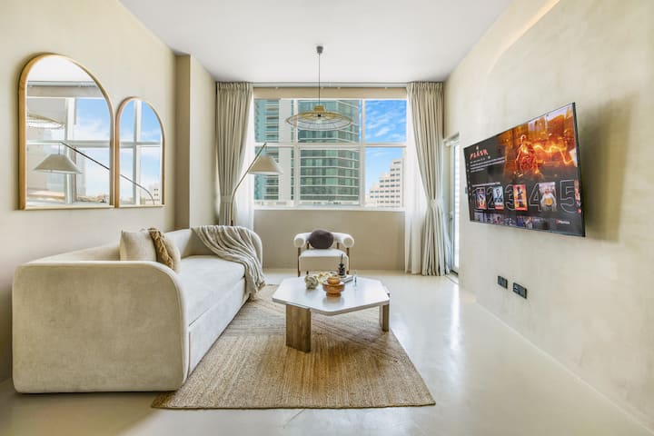 Stylish 1br In Marina - 5 Min Walk To Beach - Dubái