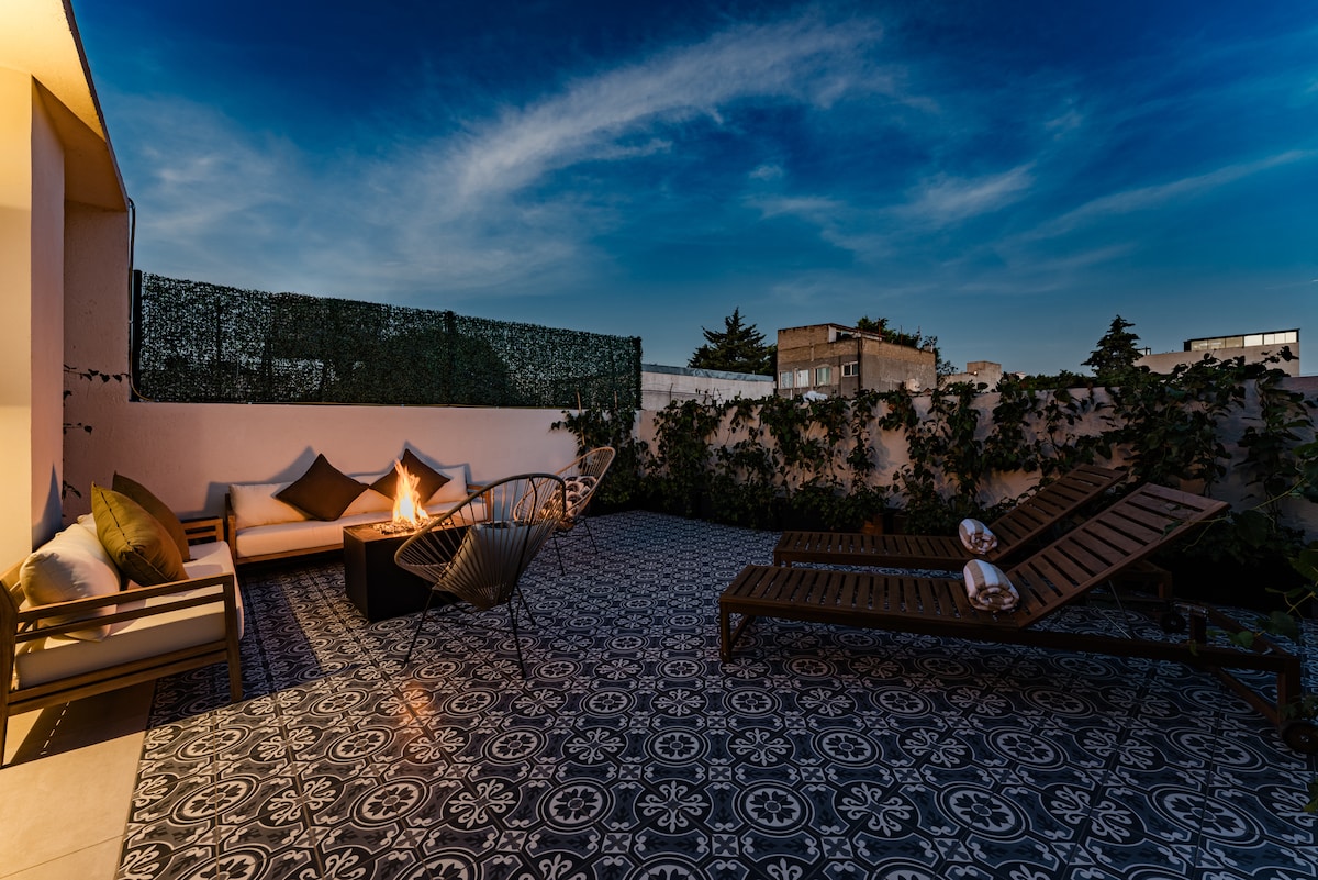 Roma Norte Luxe 7 chambres avec climatisation, jacuzzi, toit - Maisons ...