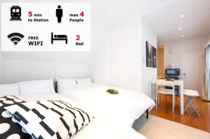 31新宿区四谷駅徒歩5分・新宿御苑至近・4人宿泊可・keep Luggage Ok・フリーwi-fi - Roppongi