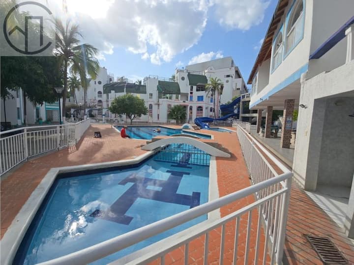 Apto 3 Hab Rodadero + Piscina + Wifi - Santa Marta