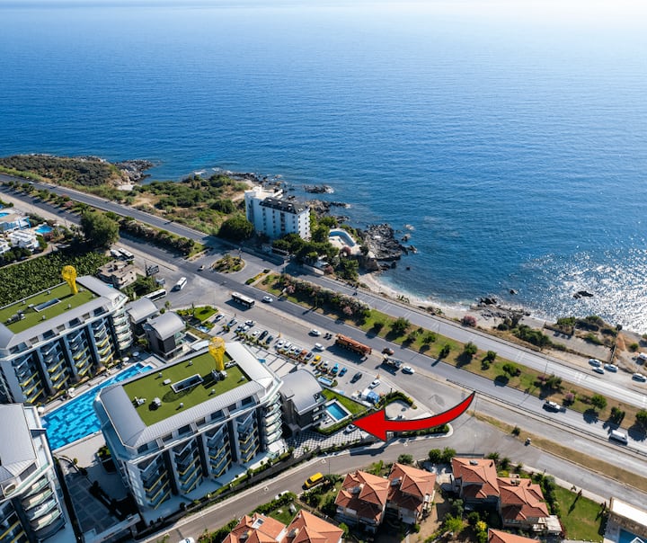 Luxury Seaview Villa,9.000 M² Spa Access - Mahmutlar