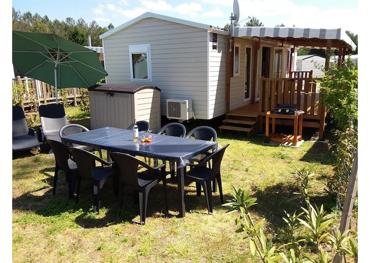 Mobil-home (Clim,tv,ll) Camping Dunes De Contis 4* - Contis-Plage