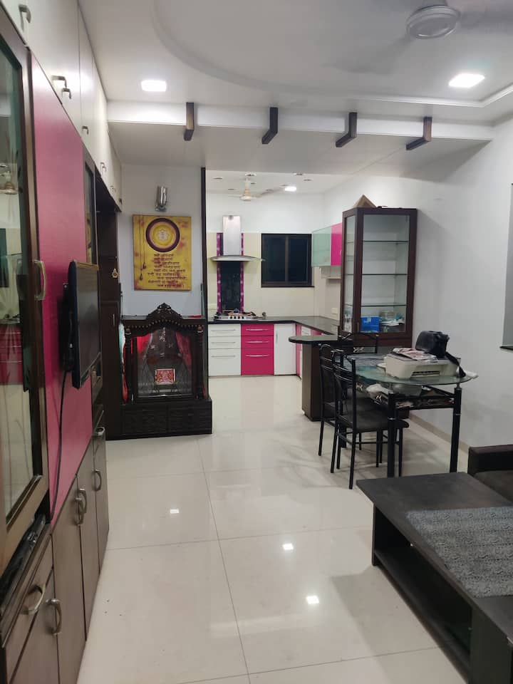 Cozy Furnished 2 Bhk Flat With Ac & Nice Kitchen - Nagpur