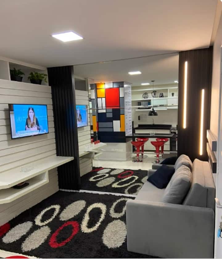 Golden Apto Decorado  C/ Garagem E Ar Condicionado - Pato Branco