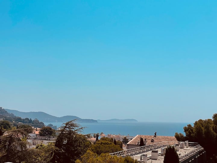 Calme, Terrasse Vue Mer, Parking, Clim, Plage, X6 - Département Var