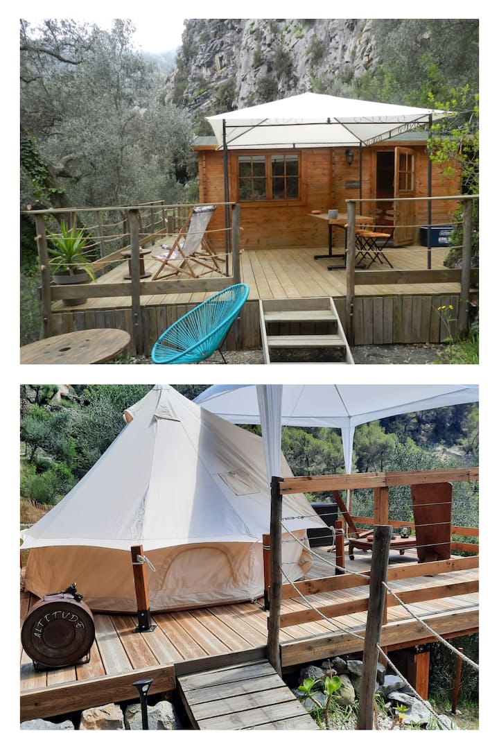 Chalet Zenitude/tente Altitude - Sospel