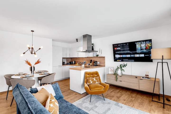 Inhome: Business Apartment 12 - Modern - Parkplatz - Kirchberg an der Jagst