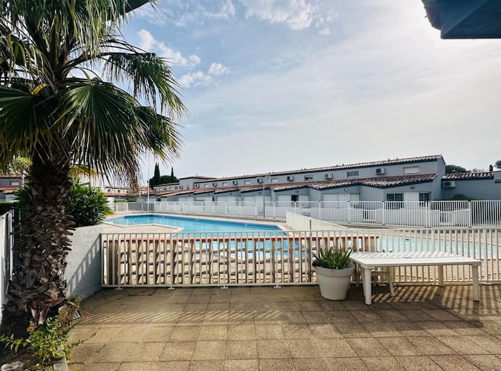 Maison 4/6 Personnes  Piscine - Saint-Cyprien Plage