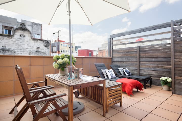 Penthouse In Gracia W/private Terrace And Pool - Barcelona