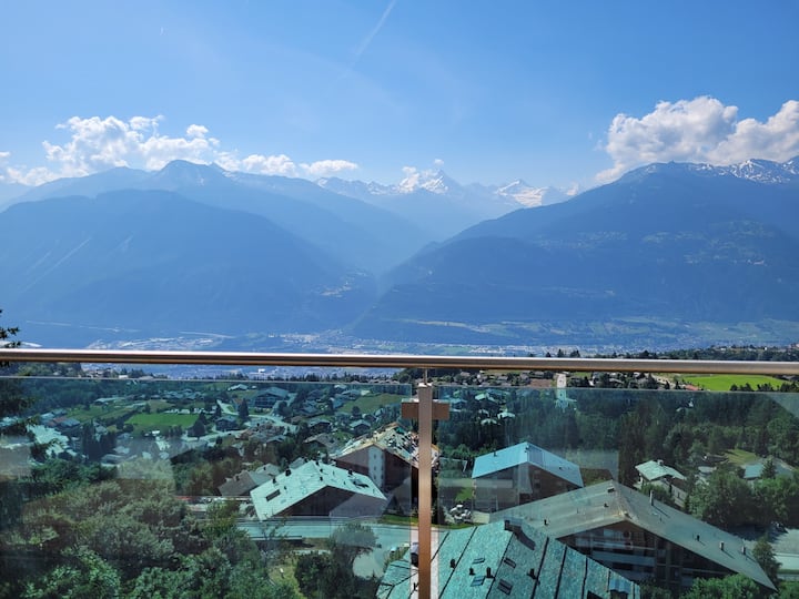 Un Bijou à 20m Du Funiculaire Avec Vue Incroyable - Crans-Montana