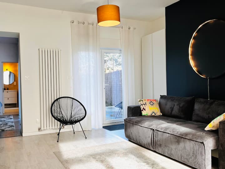 Grand Rez De Jardin (60m2) Cosy & Proche Plage - Sangatte