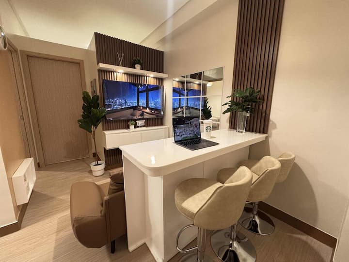 Blissful Abode 2-br Suite | Washer | Living Room - Quezon City