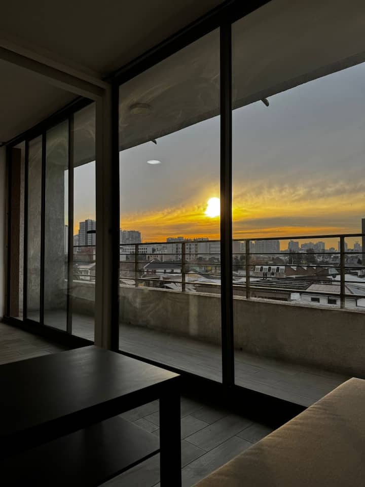 Modern Apt With Great View - Ñuñoa