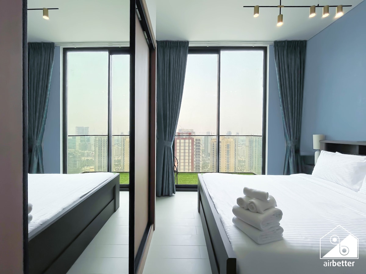 Studio avec vue | Balcon et piscine | JVC - Appartements à louer à Dubaï, Dubaï, Émirats arabes ...