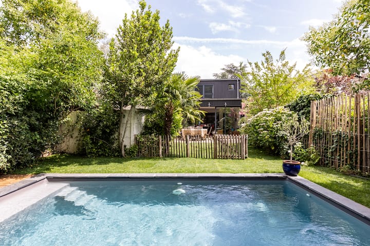 Au Calme Absolu Maison 3 Chambres Jardin Piscine - Le Bouscat