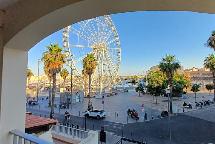 《Chez Sofia》t3  Centre Port Parking Privé  Piscine - Marseillan