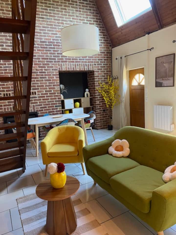 Maison Calme & Atypique + Jardin - Lesquin