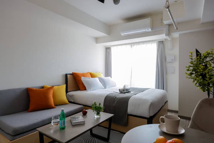 最寄駅まで徒歩9分/新宿まで2駅/家具・家電付き/mat中 G07 - Shinjuku Station