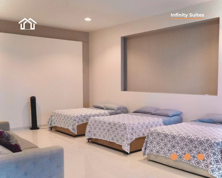 Hotel Infinitysuites Quintuple Queen Room - Cancún