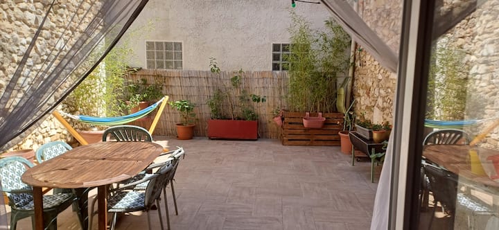 Logement Avec Cour Coeur Village - Aniane