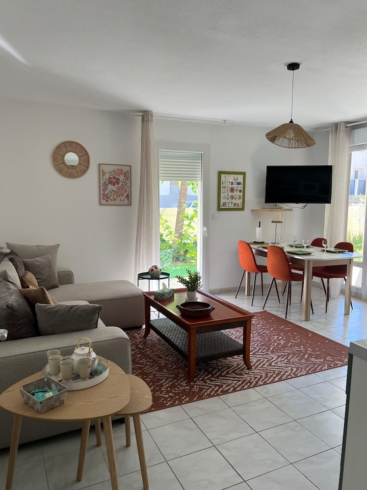 Cosy Appartement - 2 Chambres - Jardin Privé 120m2 - Perpignan