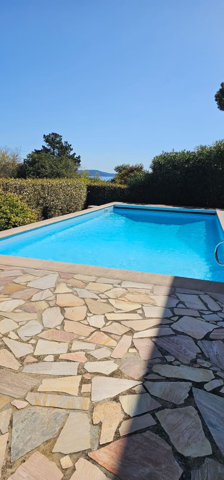 Villa 10 Pers, Piscine, Vue Mer. - Hyères
