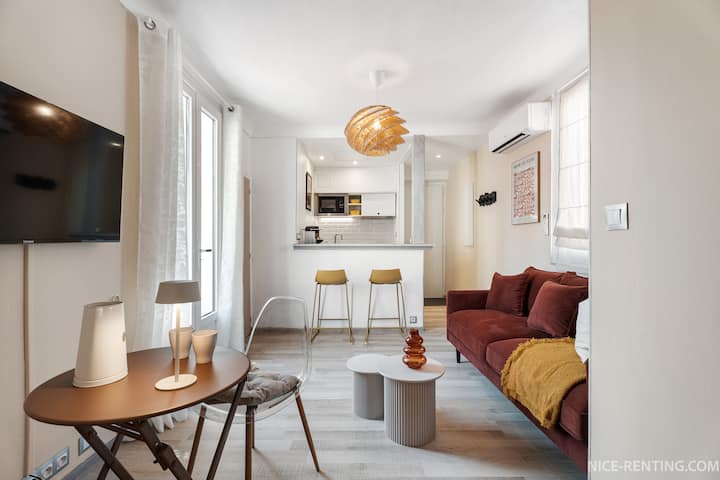 Chic & Cosy Calme Balcon Cœur Piétonne Massena - Niza
