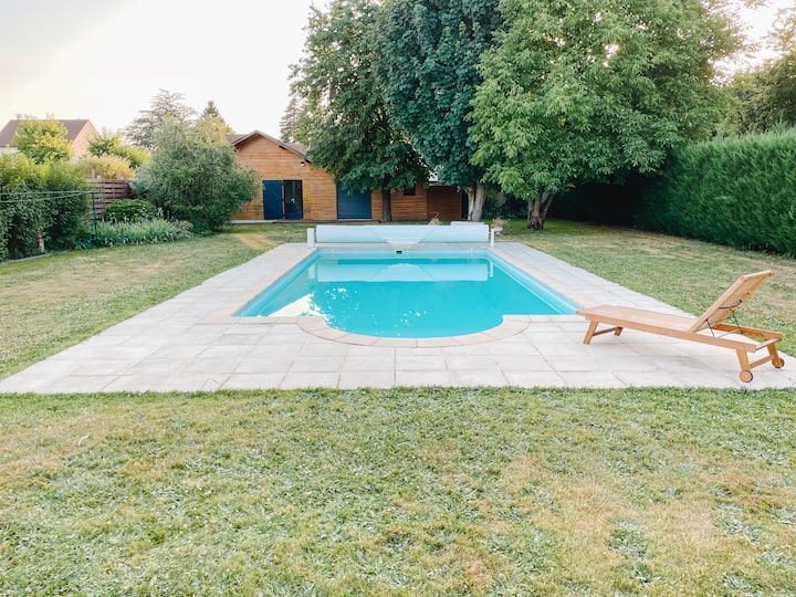 Confortable Chalet Avec Piscine Proche Barbizon - Fontainebleau