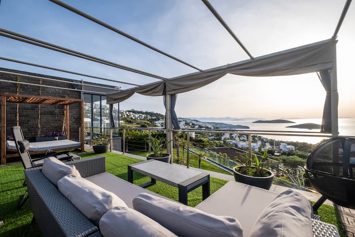 10 Person Sea View Villa In Bodrum Yalıkavak - Yalıkavak