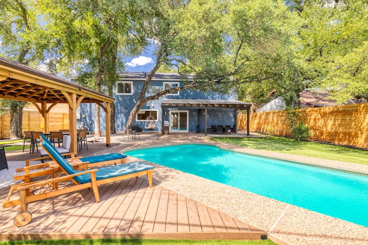 Lone-star-luxe • Pool &Game Room - Round Rock