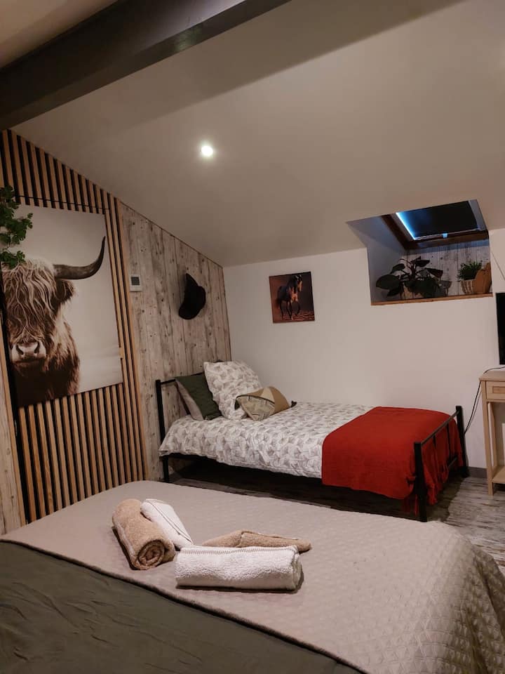 Chambre D'hôtes Proche Marciac, Vue Pyrénées. - Marciac