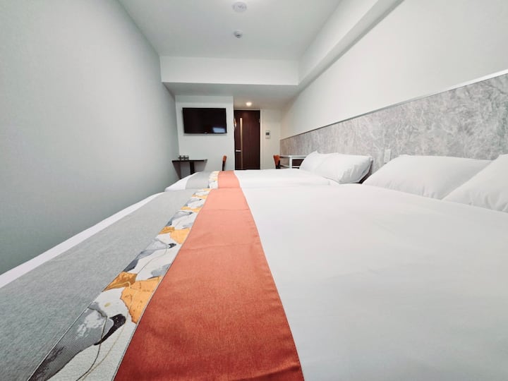5-2newopen/4人双大床｜步行即到地铁｜直通机场/难波/天王寺/梅田｜眺望通天阁&阿倍野 - Osaka, Japan