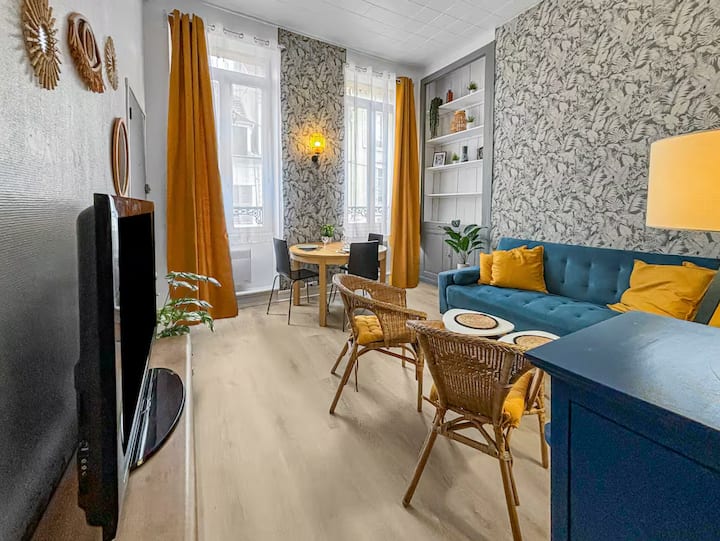 T2 Cosy & Lumineux-en Plein Centre -10% Sur+7jours - Poissy