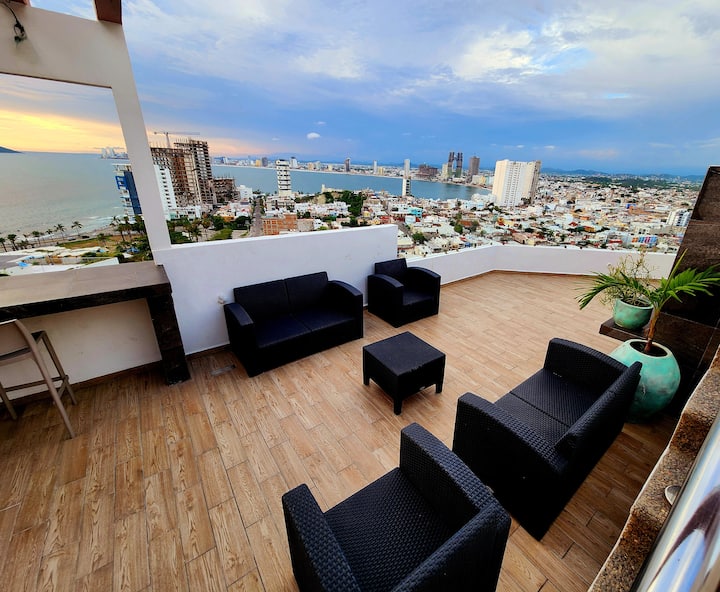 Loft Con Rooftop Vista Panorámica - Mazatlán