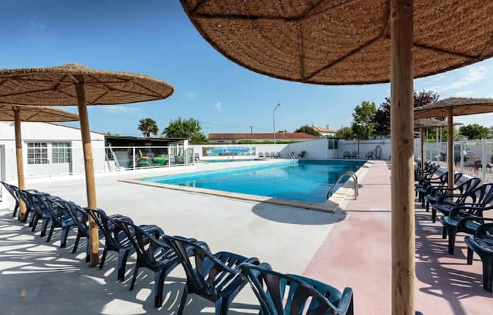 Mobil Home Au Camping L'escale Avec Piscine - Charente-Maritime