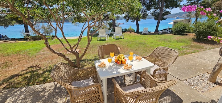 Beach Front With Swimming Pool - Sutivan