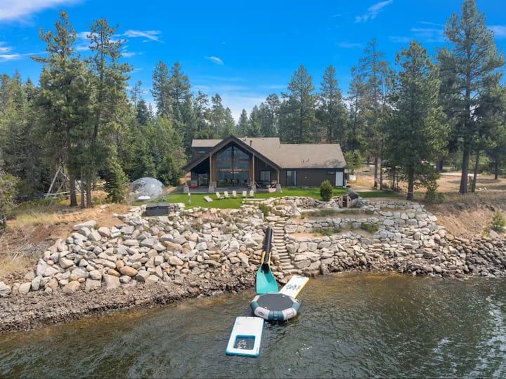 -Lakehouse-lake Tramp-hot Tub-sauna-climbing Wall- - Donnelly, ID