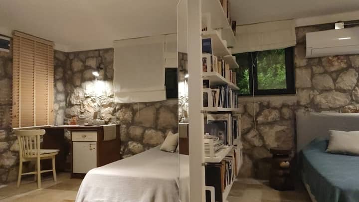 Doğa İçInde Taş Suit (35 M2) Plaj Yürüyerek 6 Dk - Karaburun