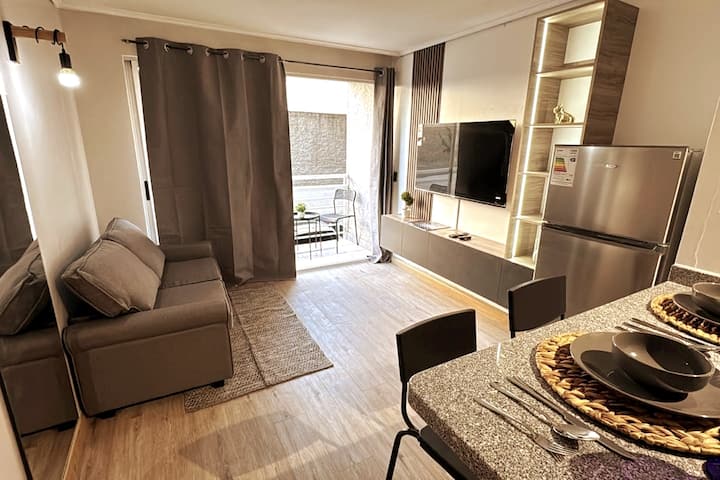 Dpto Céntrico, Moderno 2d+2b/wifi/metro Sta Isabel - チリ プロビデンシア