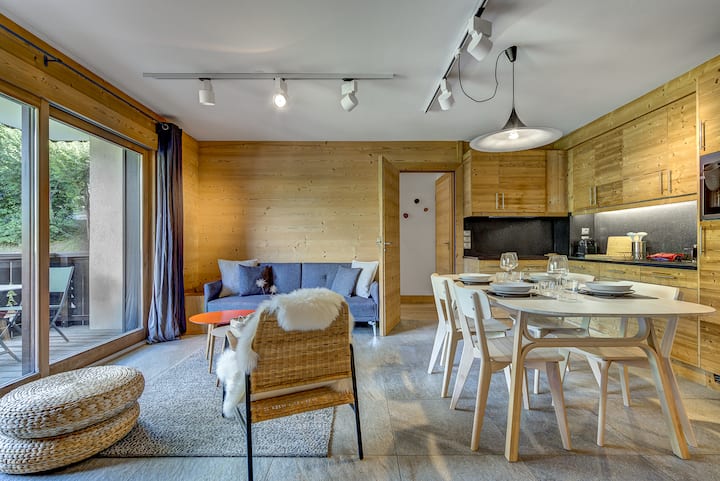 Moderne 2ch 2sdb | Vue Mtblanc | 250m Prarion Cab - 레 우슈