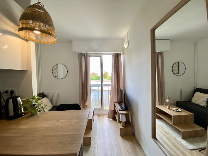 Ecrin Urbain: Studio Tout éQuipé à 5' De La Gare - Giverny