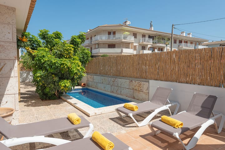 Modern Home With Private Pool, Bbq & Mountain View - Can Picafort