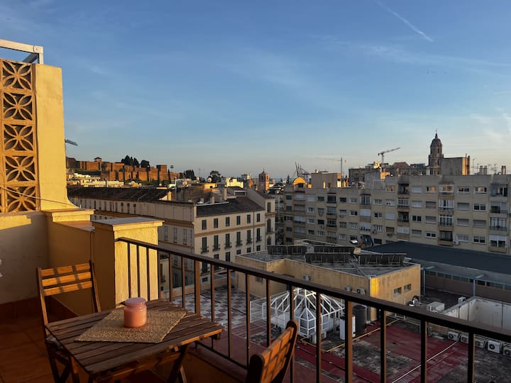 ÁTico Con Vistas Panorámicas En Málaga Centro - Malaga