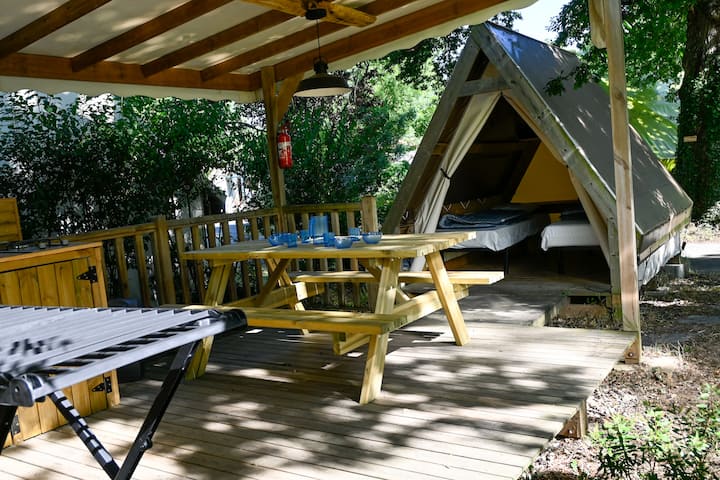 Tente Trappeur 4 Pers Dans Camping 4* Avec Piscine - Bretignolles-sur-Mer