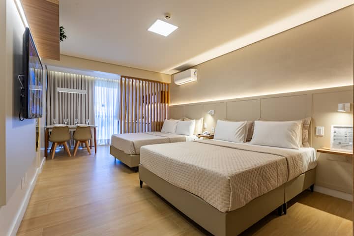 Flat Com Linda Vista E Muito Conforto Em Brasília - Brasilia