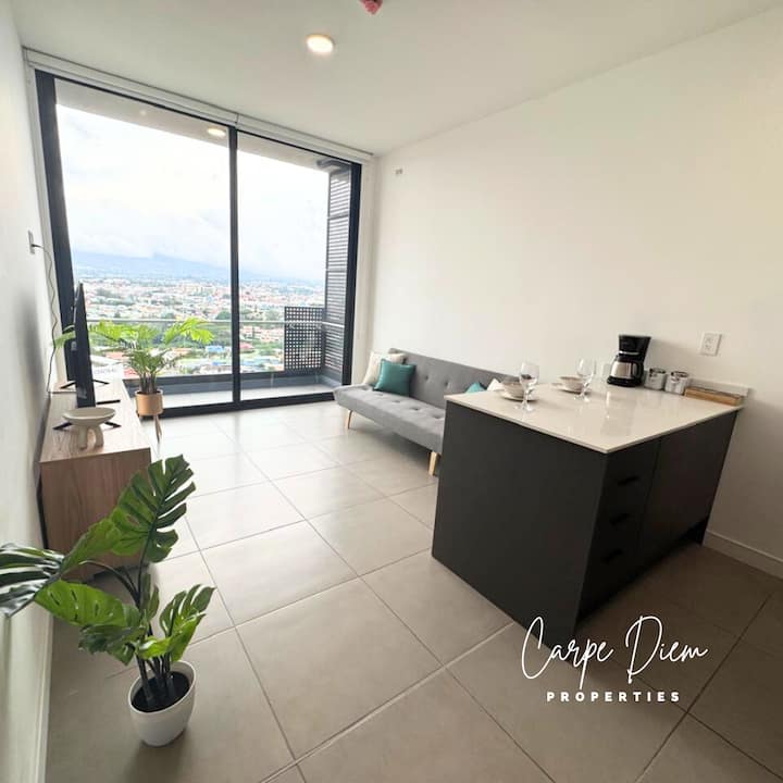 Minimalista, Wifi, Gym, Parking, Pool, Yoga - San José